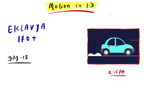 Movimento Em 1d Notas De Aula De Física