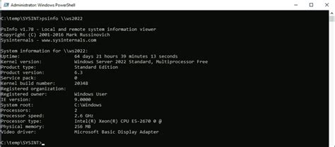Psinfo Get Disk Space Installed Applications And Other Information About Local And Remote