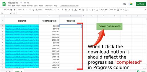 Javascript How To Write Progress In Cell Stack Overflow