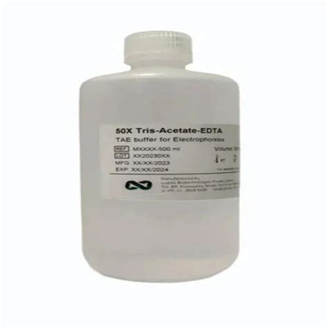 50x Tris Acetate Edta Tris Buffer Solution At ₹ 570 Piece Tris Buffer In Bengaluru Id