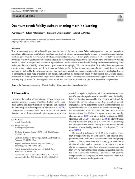 Quantum Circuit Fidelity Estimation Using Machine Learning