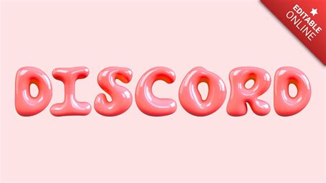 Discord Red Bubble Font Text Effect Generator