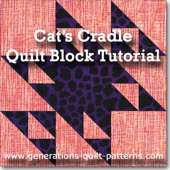 Cat S Cradle Quilt Block Step By Step Instructions In Sizes