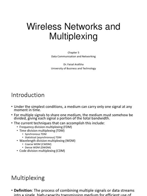 Chapter 5 Multiplexing Pdf Technology And Engineering