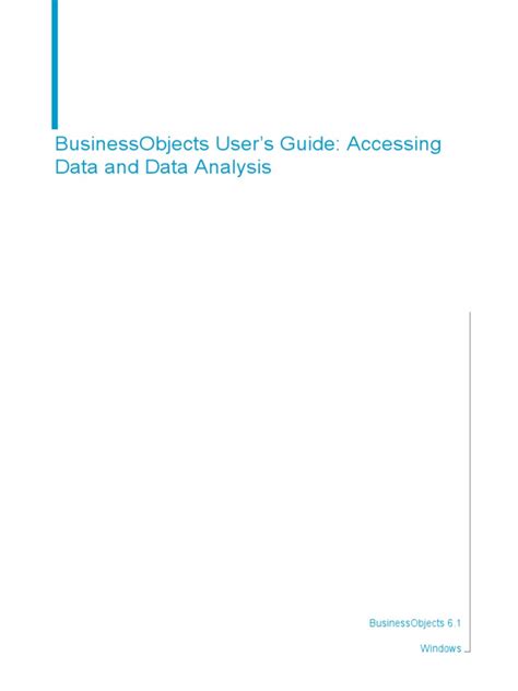businessobjects access dataanalysis pdf pdf