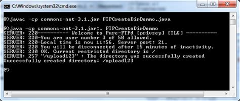 Java Ftp Create Directory Example