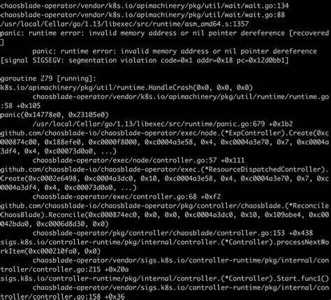 operator went crash after startup · issue 12 · chaosblade io