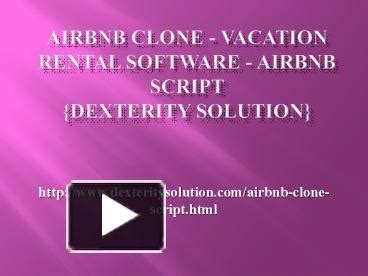 PPT Airbnb Clone Vacation Rental Software Airbnb Script