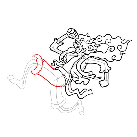 How To Draw Luffy Gear Side View Step By Step