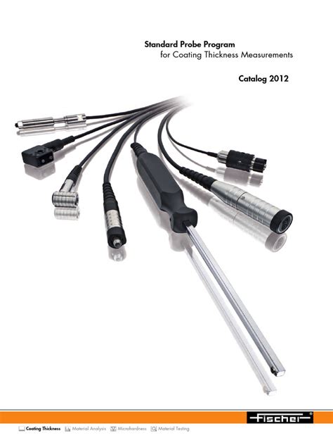 Standard Probe Program For Coating Thickness Measurements Catalog