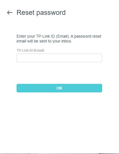 What If I Forget The Password Of My TP Link ID Or The Account Is Locked Deco