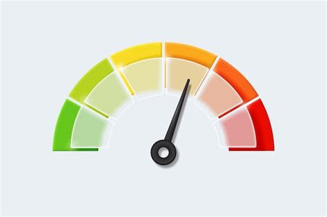 Premium Vector Realistic Speedometer With Arrows And Glass Dashboard