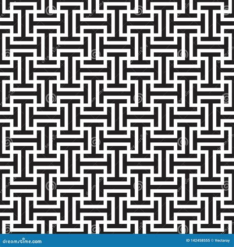 Seamless Vintage Lattice Trellis Pattern Background Stock Illustration