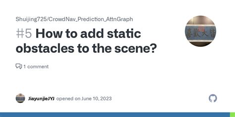 How To Add Static Obstacles To The Scene Issue Shuijing Crowdnav Prediction Attngraph