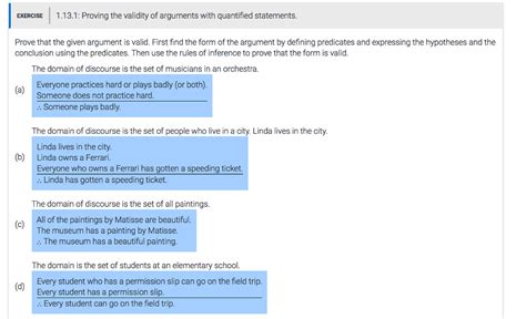 solved exercise 1 13 1 proving the validity of arguments