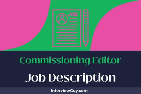 Commissioning Editor Job Description Updated For 2025