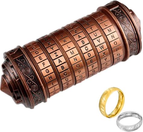 Unique Cryptex Da Vinci Code Mini Cryptex Lock Puzzle Boxes With Hidden Compartments Heavy Real