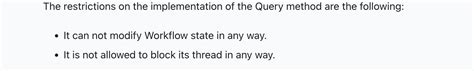 can we use query for some update in business data in workflow execution