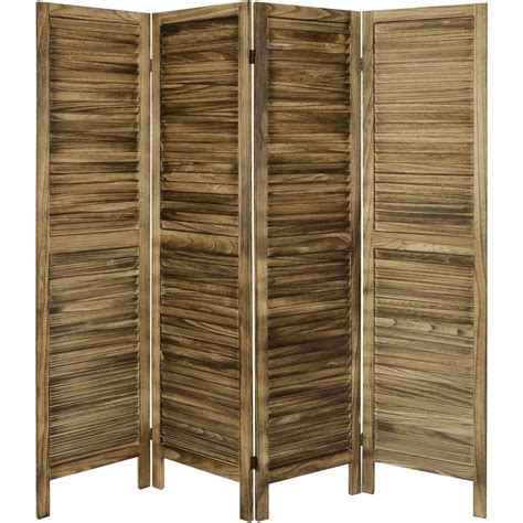 4 Panel Room Divider Fully Assembled 56ft Wood Room Dividers And