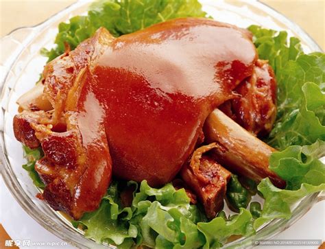 虎皮肘子摄影图 传统美食 餐饮美食 摄影图库 昵图网