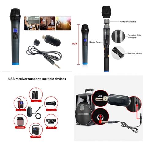 Jual Microphone Nirkabel Microphone Wireless Microphone Bluetooth Termurah Shopee Indonesia