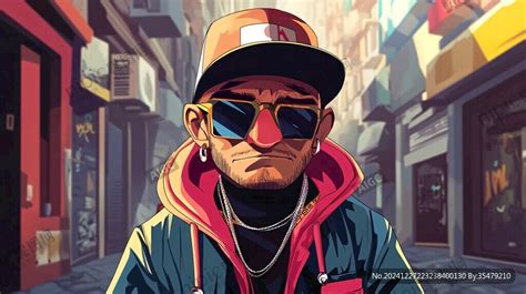 Ai创作图嘻哈插画潮流插画 潮流人物插画 说唱插画 潮牌插画 潮酷卡通形象 嘻哈男孩头像 网红潮流插画 潮酷插画 嘻哈插画 潮酷人物 卡通酷潮大叔头像 个性潮酷形象设计 潮流虎原创形象 潮牌