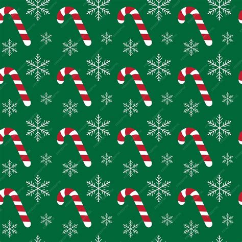 Premium Vector Christmas Seamless Pattern With Candy Canes And