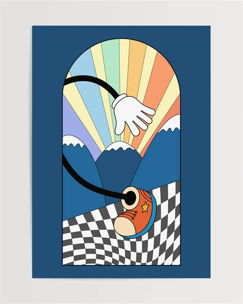 Groovy Walk Poster The Poster Square