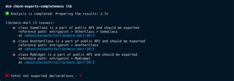 Check Exports Completeness Dcm Code Quality Tool For Flutter Developers