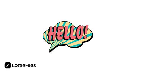 Free Hello Bubble Animation By Summer Kc Lottiefiles