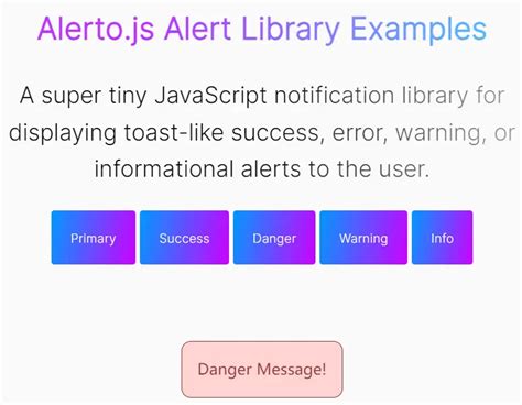 Create Sleek Toast Like Alert Notifications With Alerto Js CSS Script