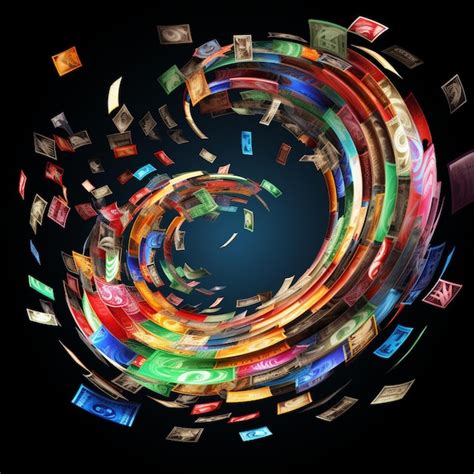 Premium Ai Image Currency Vortex