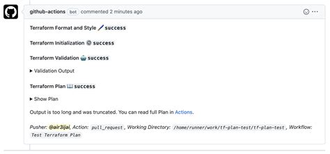 Error With Terraform Plan Argument List Too Long · Issue 266 · Actionsgithub Script · Github