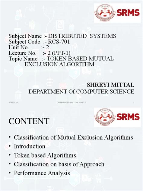 Subject Name Distributed Systems Subject Code Rcs 701 Unit No 2