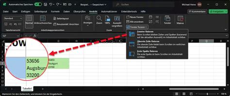 Excel Spalte Fixieren Windows Faq