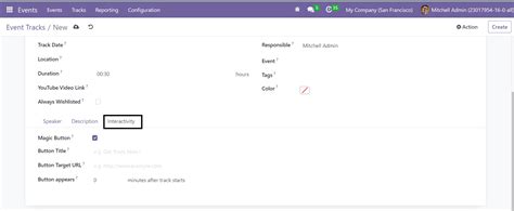 Event Tracksin Odoo 16 Events App Odoo V16 Community Edition Book