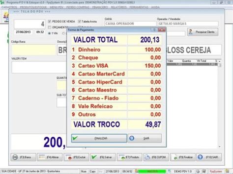 Software Pdv Frente De Caixa Para Tabacaria Estoque E Financeiro V1