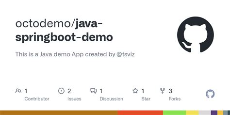 Github Octodemojava Springboot Demo This Is A Java Demo App Created