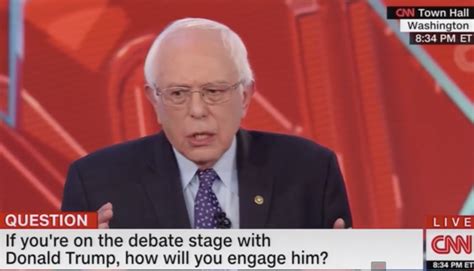 Bernie Sanders On How Hell Engage With Trump At Debates Well Bring