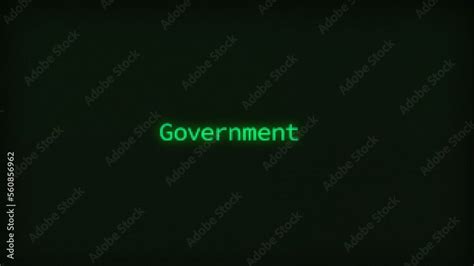Retro Computer Coding Text Animation Typing Government Crt Monitor Style Stock Video Adobe Stock