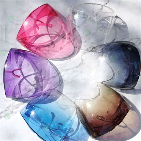 หน้ากากใส Face Shield หน้ากากป้องกันละอองเชื้อโรค หน้ากาก เฟสชิว Face Shield แบบแว่นสีใส ป้องกัน