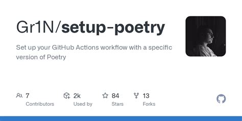 github gr1n setup poetry set up your github actions workflow with a