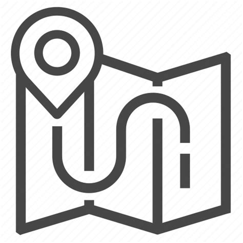 Map Navigation Rout Icon Download On Iconfinder