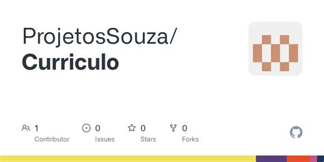 GitHub ProjetosSouza Curriculo