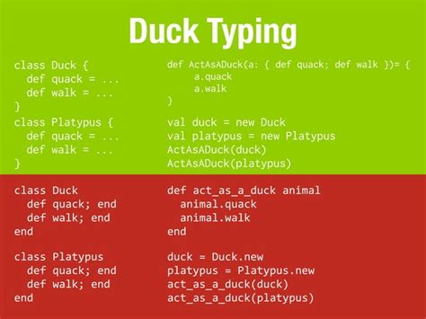 Duck Typing Class Duck