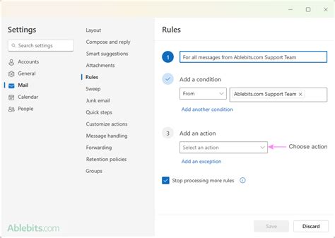 How To Create Email Rules In New Outlook And Web