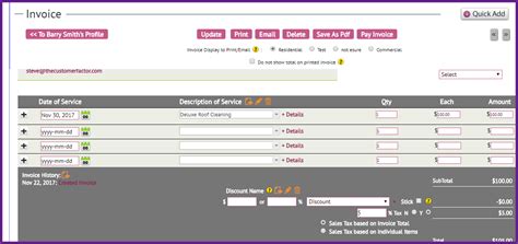 How To Print Invoices The Customer Factor