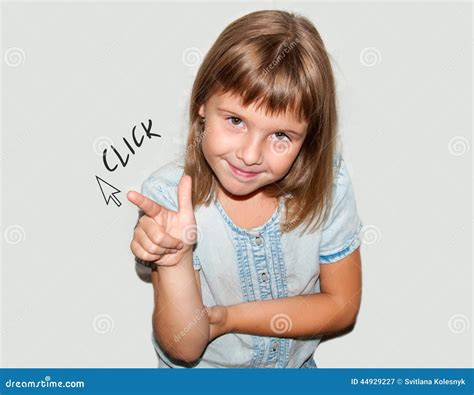 Girl Fingers Stock Image Image Of Face Casual Caucasian 44929227