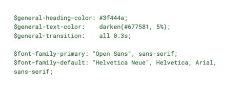 Nomenclatura De Variables Sass