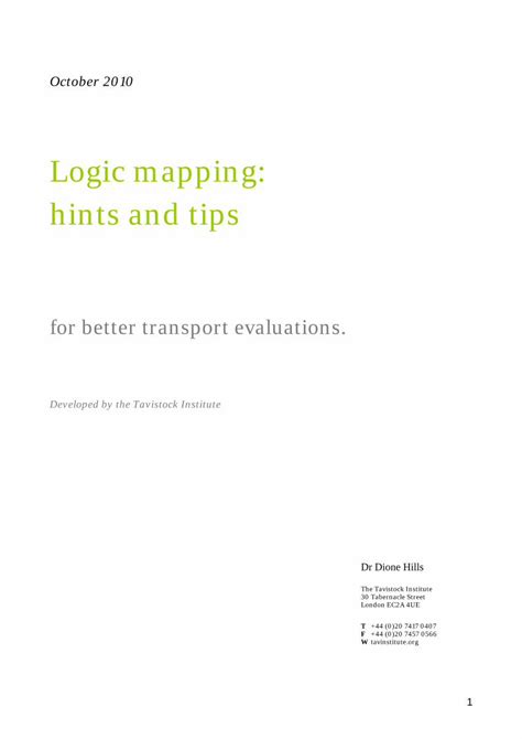 Pdf Logic Mapping Hints And Tips Guide · Logic Mapping Is Widely Pdf Logic Mapping Hints And Tips Guide · Logic Mapping Is Widely